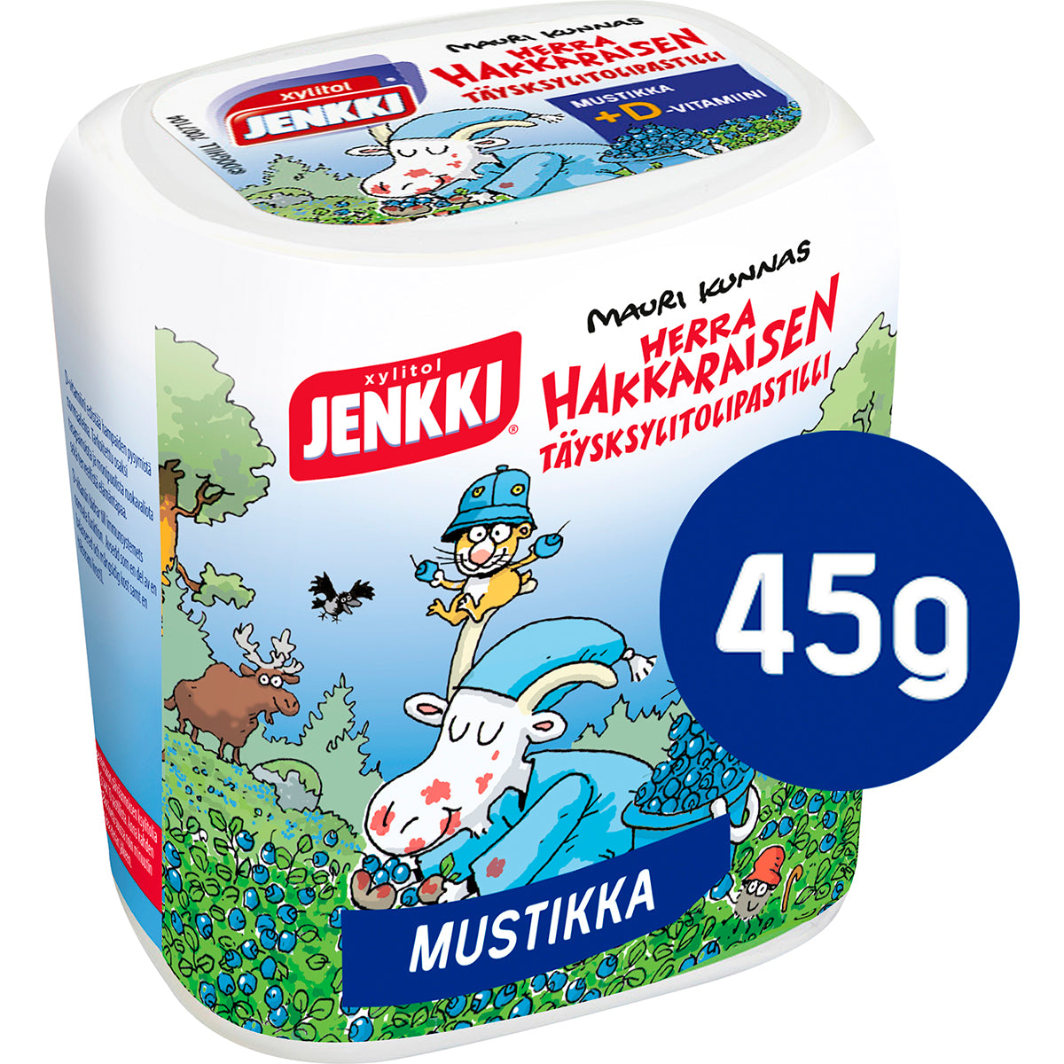 Jenkki Herra Hakkarainen Mustikka täysksylitolipastilli 45g ...