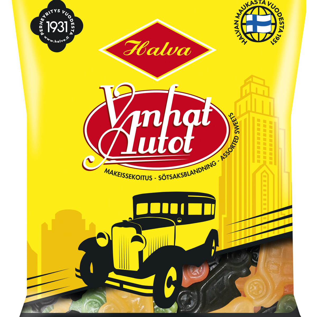 Halva Vanhat Autot makeissekoitus 160g – Suomikauppa Switzerland