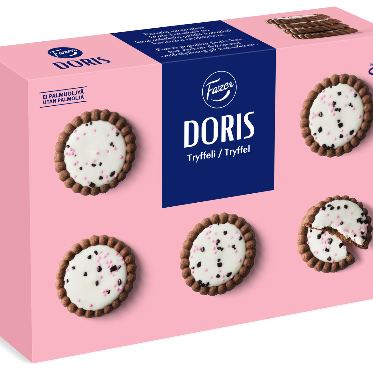 Fazer Doris Tryffeli täytekeksi 250g – Suomikauppa Switzerland
