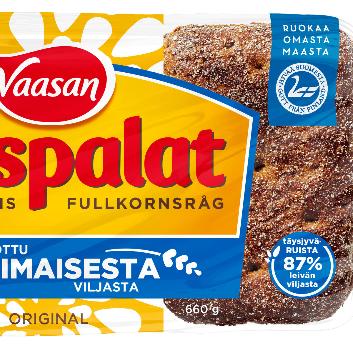 Vaasan Ruispalat 660g 12 kpl täysjyväruispalaleipä – Suomikauppa ...