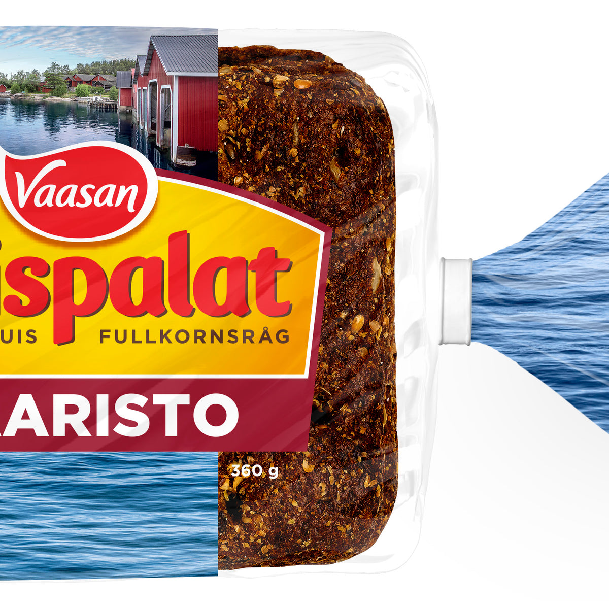 Vaasan Ruispalat Saaristo 360 g 6 pieces whole grain rye bread ...